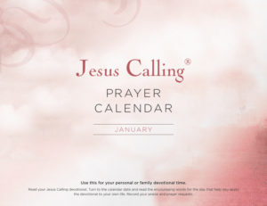 Jesus Calling January Prayer Calendar - Jesus Calling